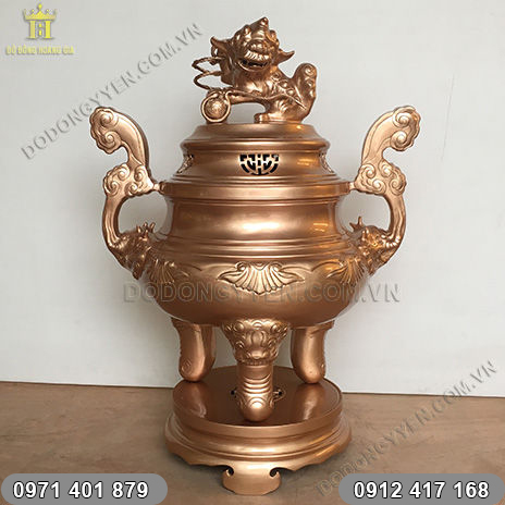 Cách chọn kích thước chuẩn phong thủy cho đỉnh đồng trong đồ đồng thờ cúng