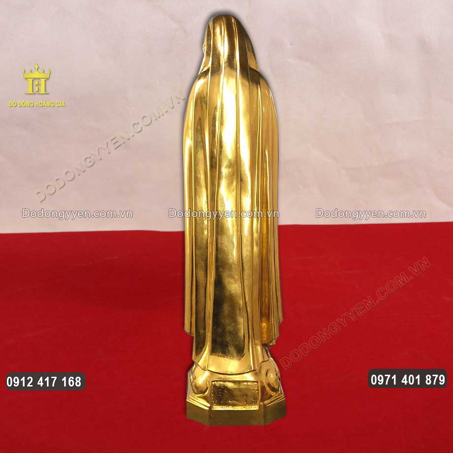 Tượng Đồng Đức Mẹ Maria Mạ Vàng 24K Cao Cấp