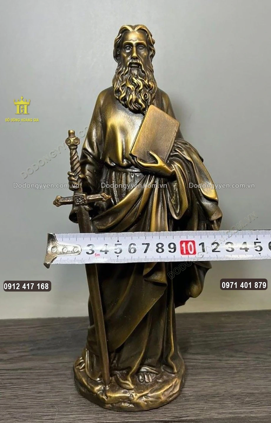 Tượng Đồng Thánh Phaolo Tông Đồ Hun Giả Cổ